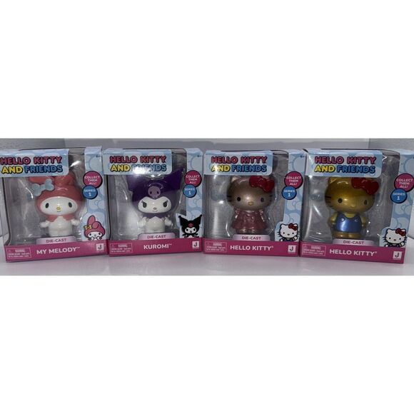 Sanrio | Toys | Hello Kitty Lot Of 4 Diecast Mini Figures Series ...